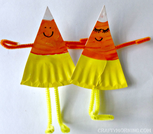 Paper Plate Candy Corn Buddies Craft - Crafty Morning