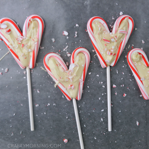 Melted Candy Cane Christmas Ornaments - Crafty Morning