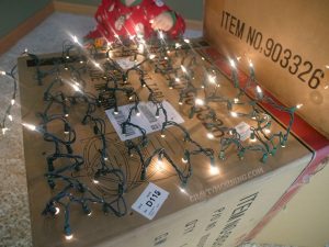 Christmas Light Cardboard Box - Crafty Morning