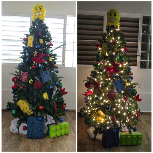 DIY Lego Themed Christmas Tree - Crafty Morning