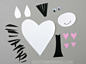 Heart Zebra Valentine Craft - Crafty Morning
