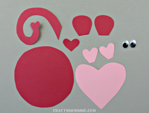 Heart Shaped Monkey Valentine Craft - Crafty Morning