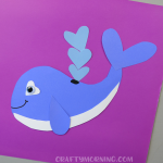 Heart Whale Valentine Craft - Crafty Morning