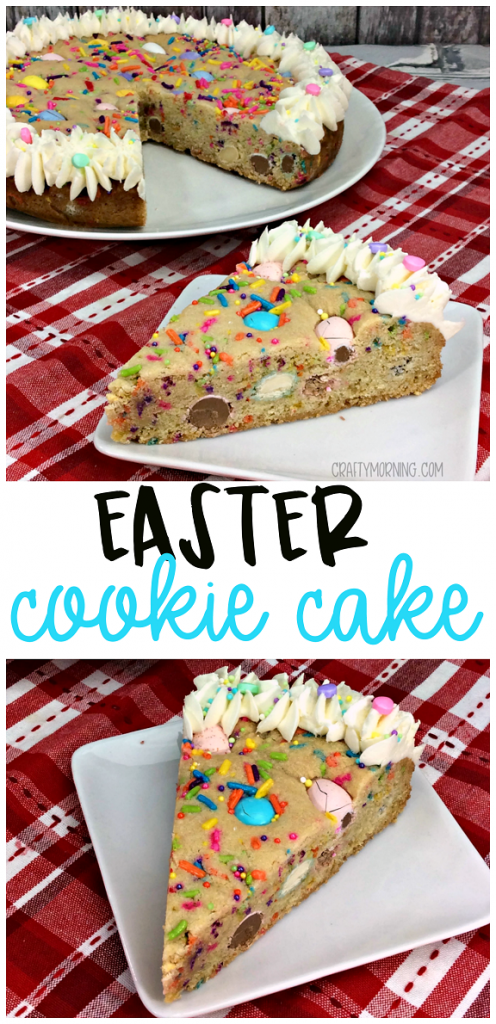Easter Cookie Cake - Crafty Morning