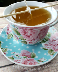 DIY Tea Cup Candle - Crafty Morning