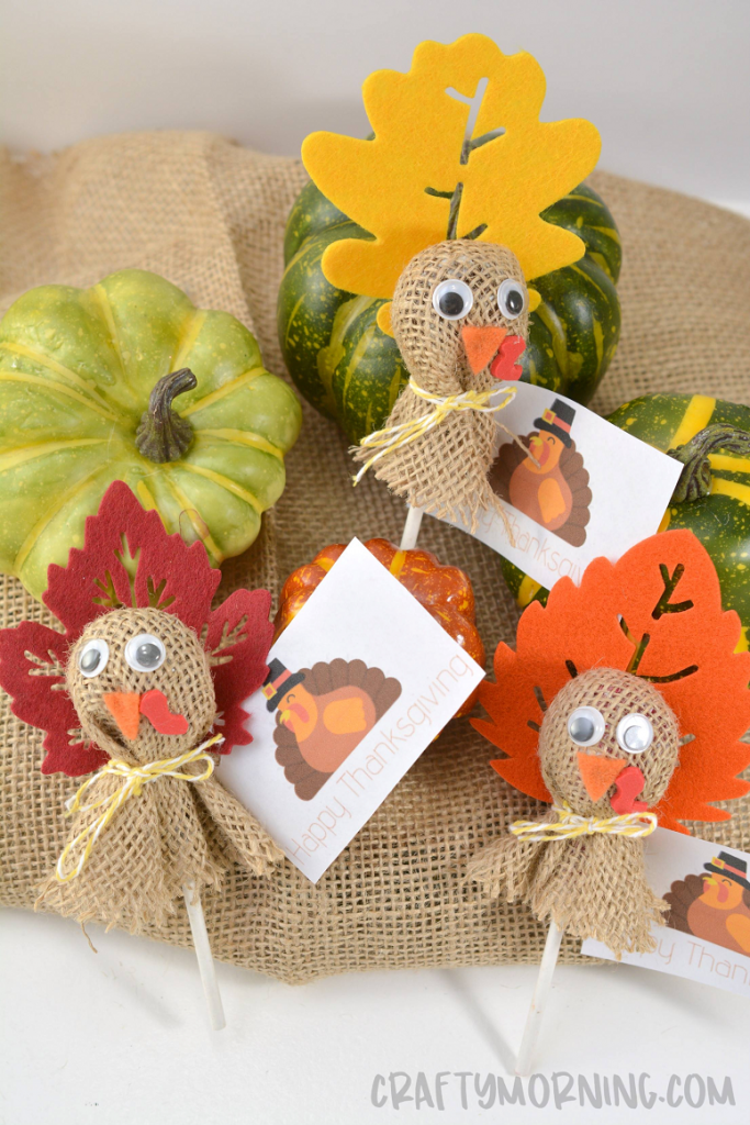 Turkey Lollipop Treats for Thanksgiving - Crafty Morning