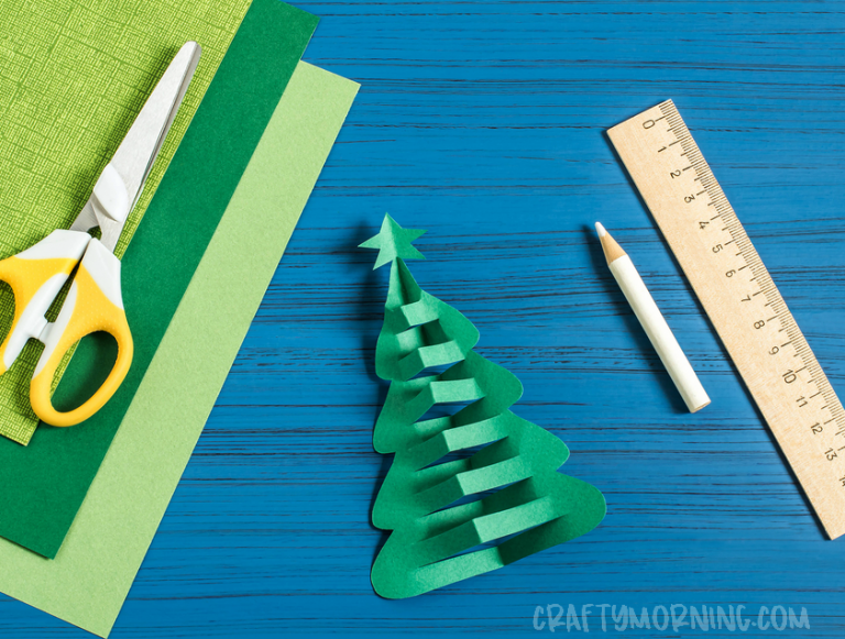 Pop-Up Christmas Tree Craft - Crafty Morning