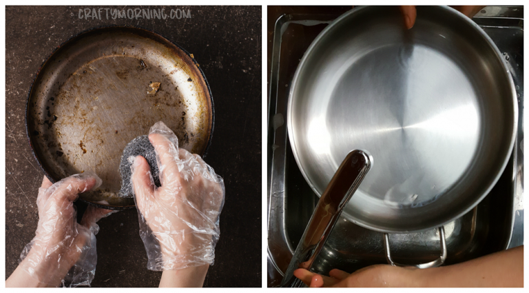 Best Ways to Clean Your Stainless Steel Pans with Stains - Crafty Morning