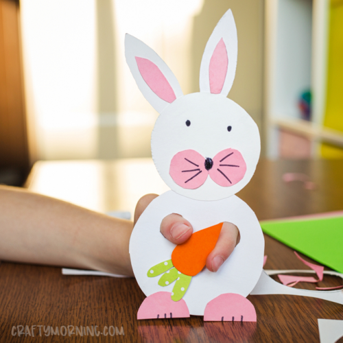 Easter Bunny Finger Puppet - Crafty Morning