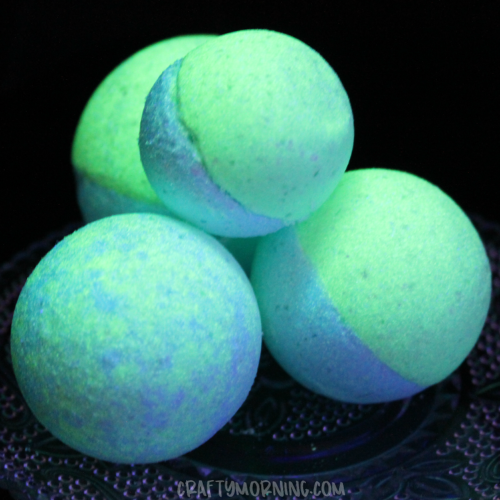 Toxic Waste Glow in the Dark Slime - Crafty Morning
