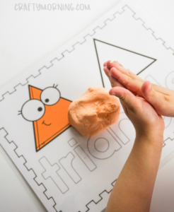 Printable Playdough Shape Mats - Crafty Morning