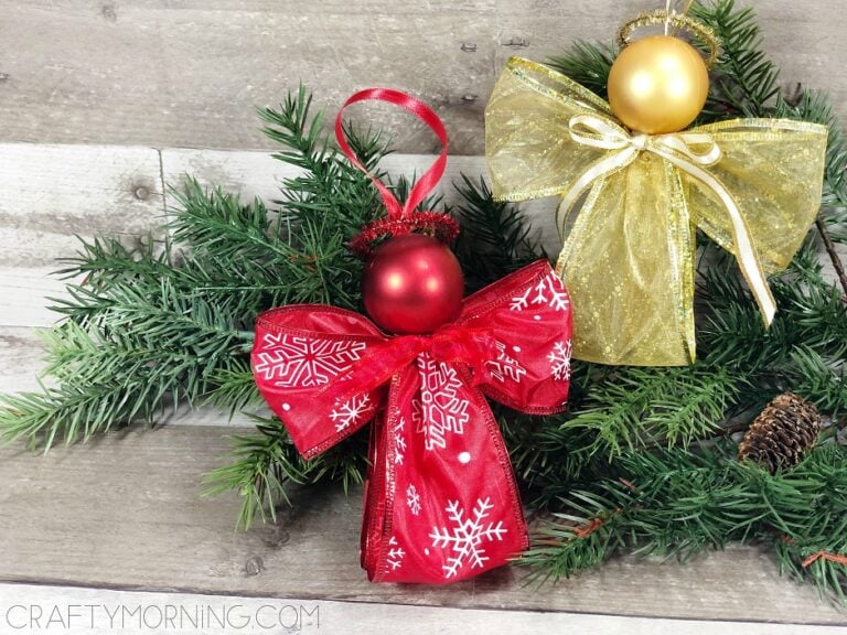 How to Make Ribbon Angel Ornaments - Crafty Morning