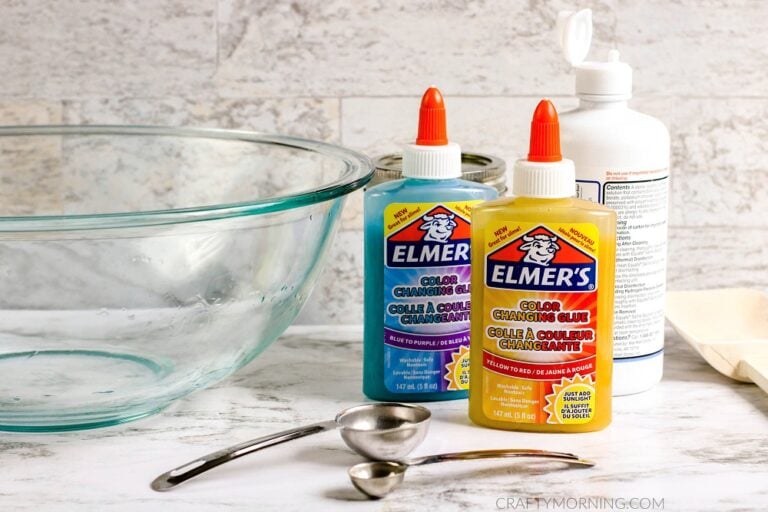 How to Make Color Changing Slime - Crafty Morning