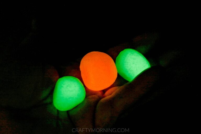 DIY Glow in the Dark Bouncy Balls - Crafty Morning