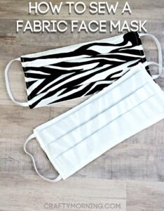 How to Sew a Fabric Face Mask (Tutorial) - Crafty Morning