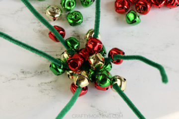 3D Jingle Bell Ball Ornament Using Pipe Cleaners - Crafty Morning