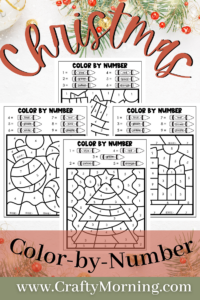 Christmas Color by Number Printables - Crafty Morning