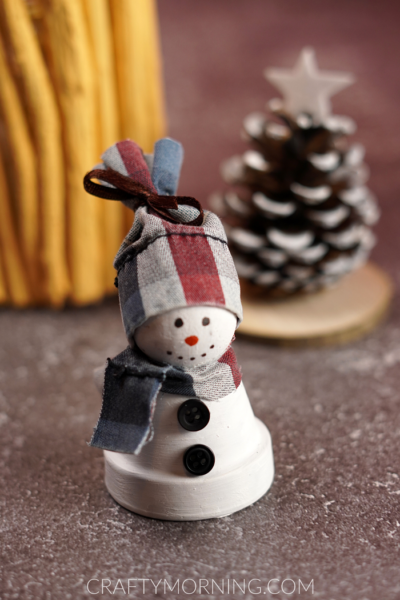 Clay Pot Snowman Craft - Crafty Morning
