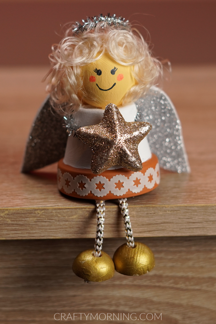 Mini Flower Pot Angel Craft - Crafty Morning