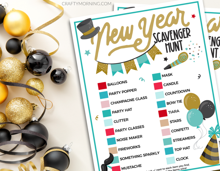 New Year's Eve Scavenger Hunt Printable - Crafty Morning