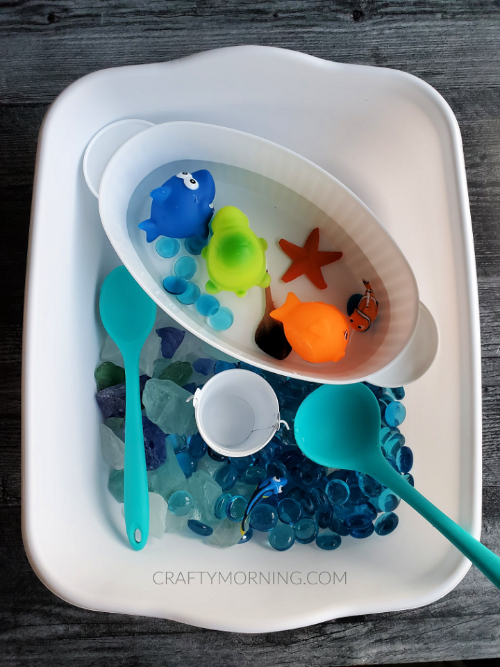 Dollar Tree Sensory Bin Ideas - Crafty Morning