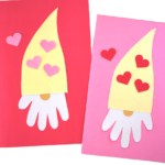 Handprint Gnome Valentine Craft - Crafty Morning
