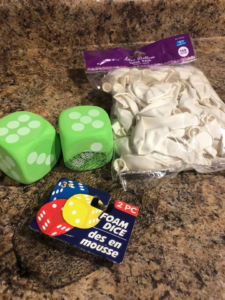 Dollar Tree Dice Bunnies - Crafty Morning