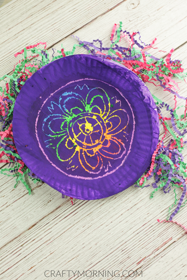 DIY Scratch Art Using Paper Plates - Crafty Morning