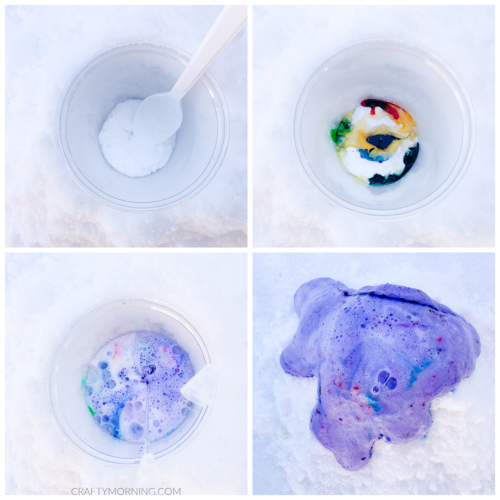 How to Make a Snow Volcano - Crafty Morning