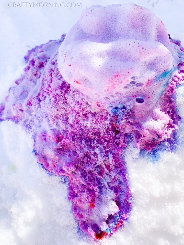 How to Make a Snow Volcano - Crafty Morning