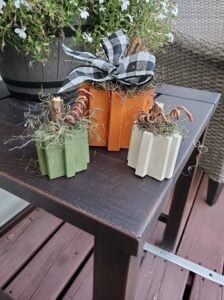 Jenga Block Pumpkins - Crafty Morning