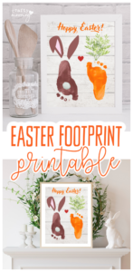 Easter Footprint Bunny and Carrot Craft - Crafty Morning