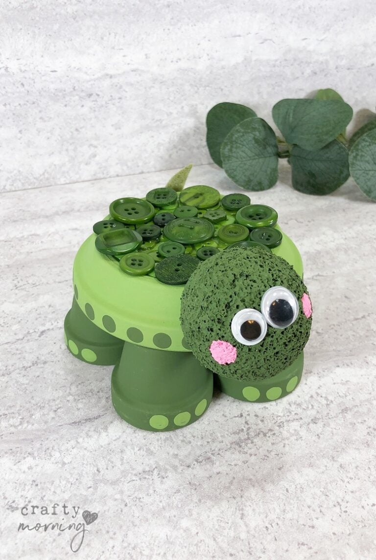 Flower Pot Turtle Craft - Crafty Morning