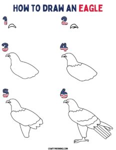 How to Draw an Eagle (Step by Step Printable) - Crafty Morning