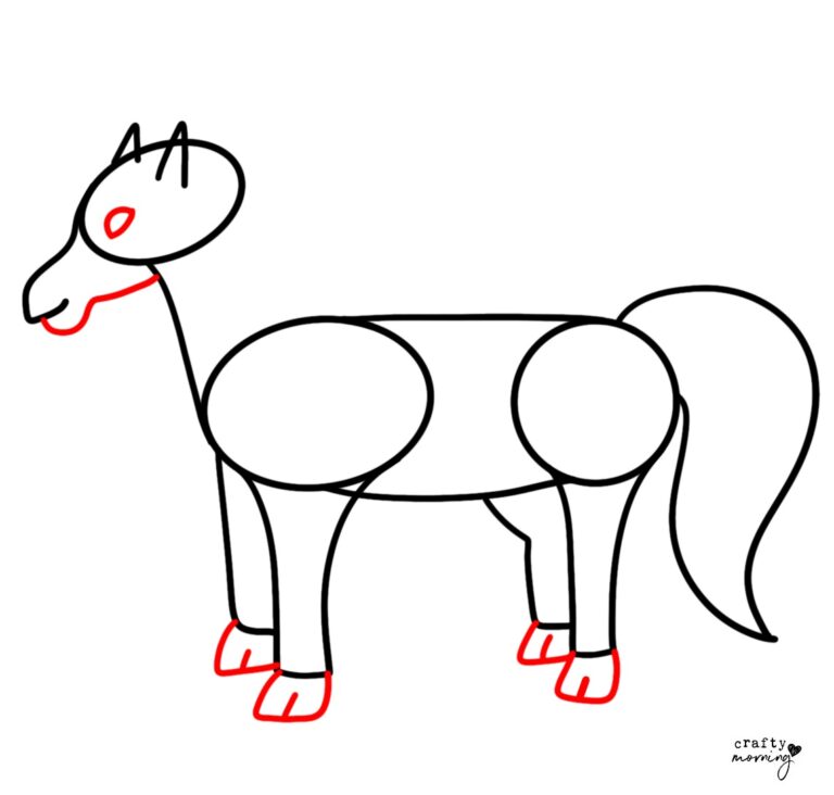 How to Draw a Horse (Easy Step by Step)