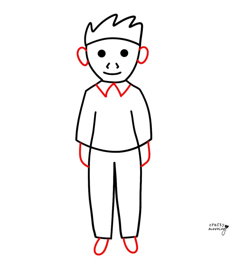 How to Draw a Man (Easy for Beginners) - Crafty Morning