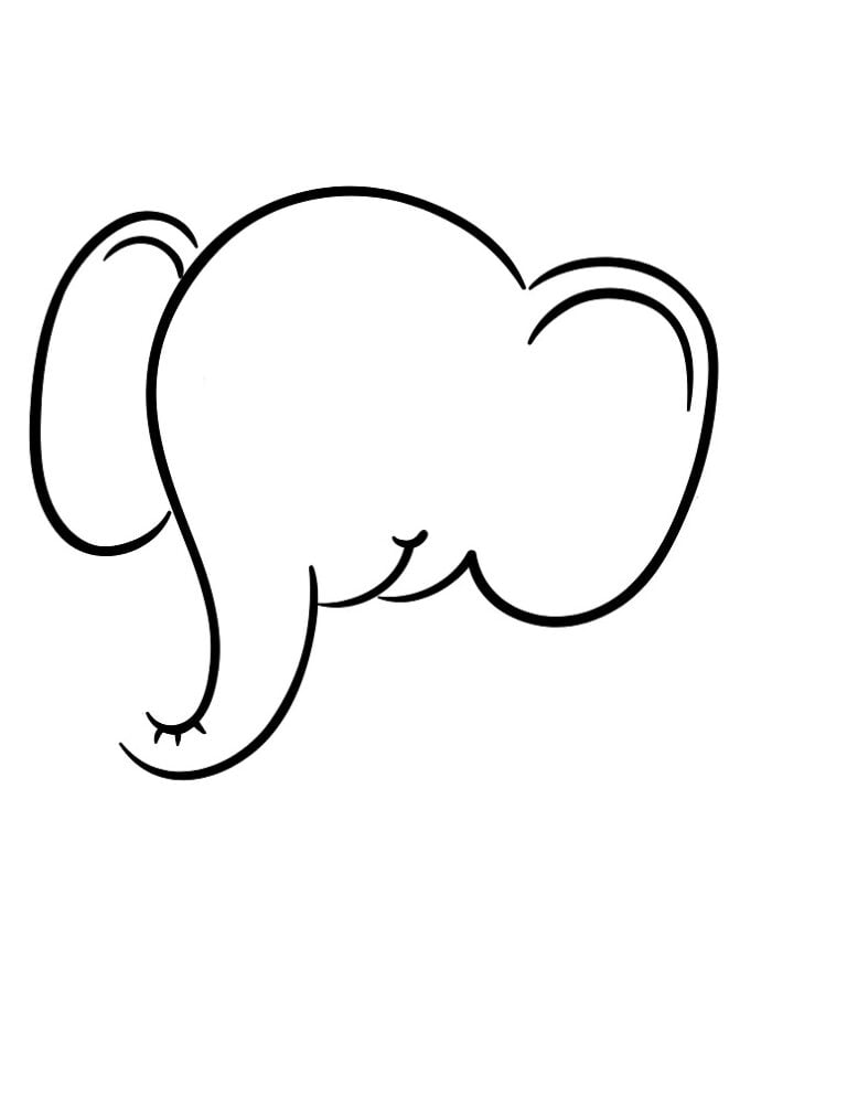 Easy Elephant Drawing- Step by Step Printable - Crafty Morning