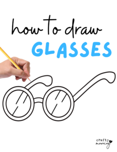 How to Draw Glasses (Easy Step by Step) - Crafty Morning