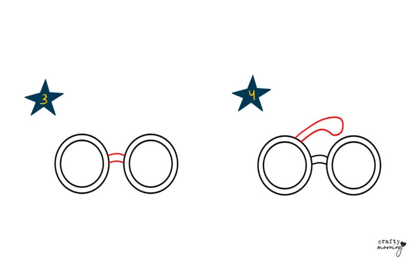 How to Draw Glasses (Easy Step by Step) - Crafty Morning