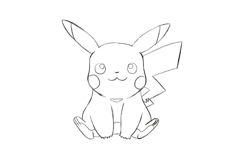 How to Draw Pikachu - Crafty Morning