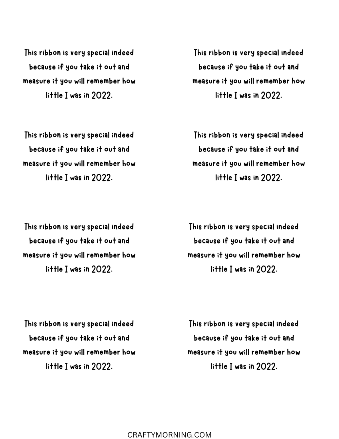 Ribbon Height Keepsake Ornament Idea - Crafty Morning