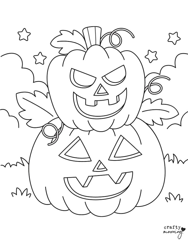 Free Printable Pumpkin Coloring Pages - Crafty Morning