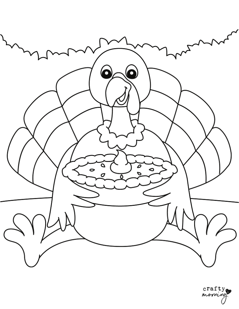 Free Turkey Coloring Pages to Print - Crafty Morning
