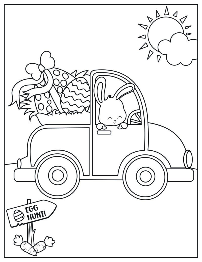 Free Printable Easter Coloring Pages - Crafty Morning