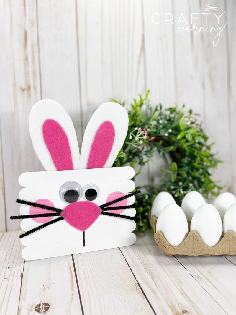 Popsicle Stick Bunny Craft - Crafty Morning