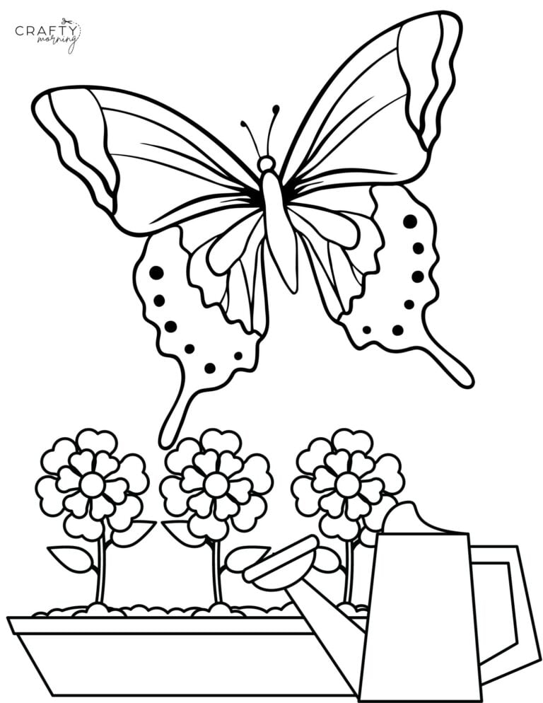Free Butterfly Coloring Pages to Print - Crafty Morning