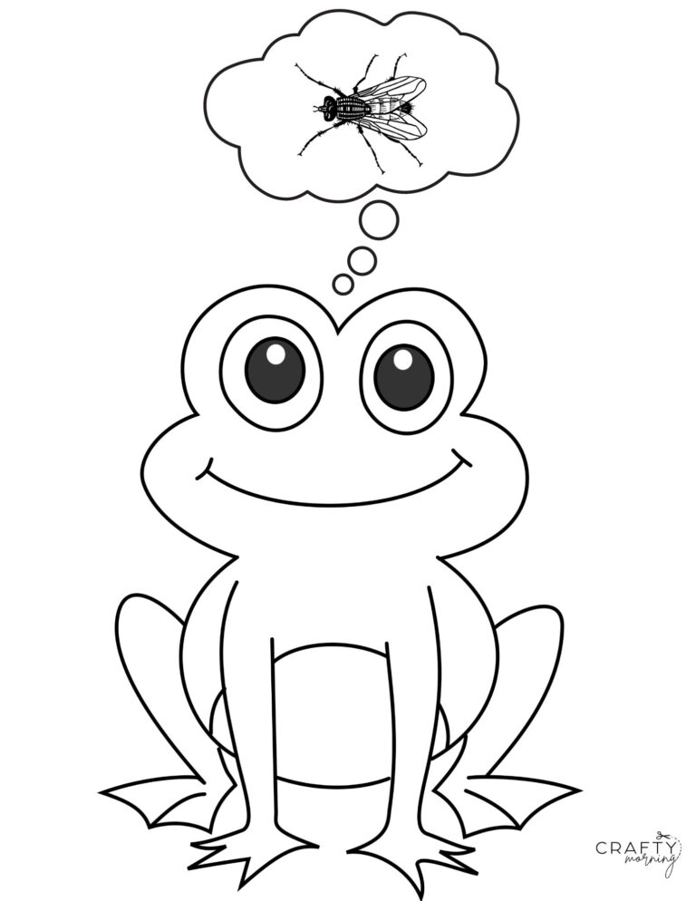 Cute Frog Drawing (Step by Step How to Draw) - Crafty Morning