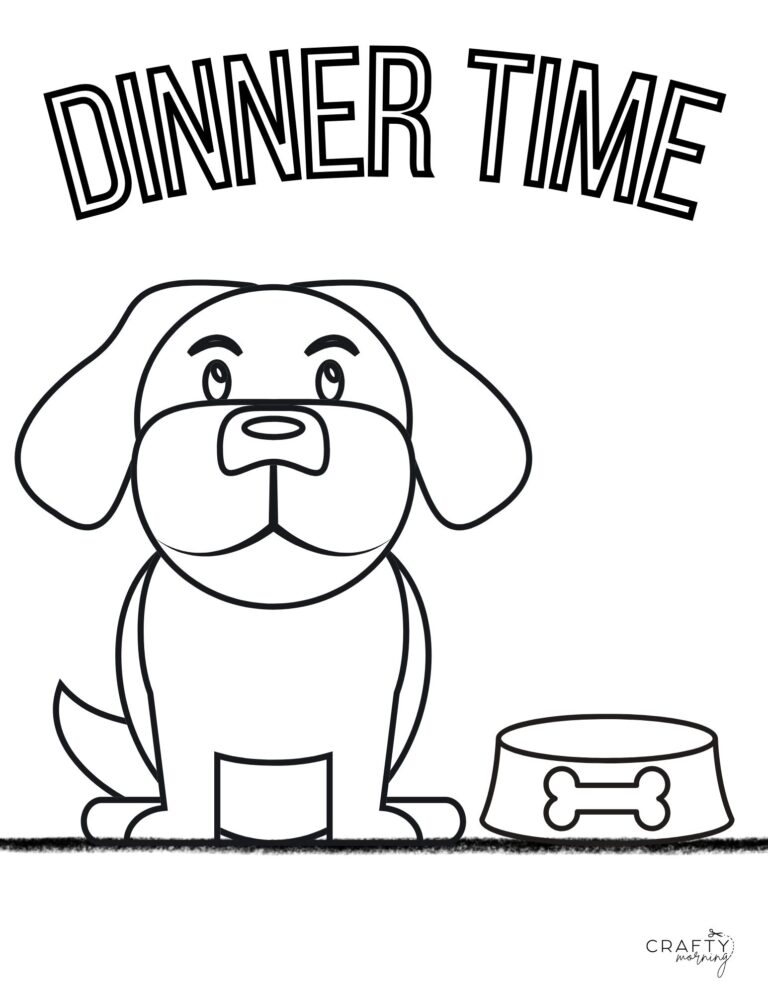 Cute Dog Coloring Pages to Print - Crafty Morning