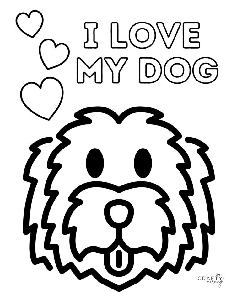 Cute Dog Coloring Pages to Print - Crafty Morning