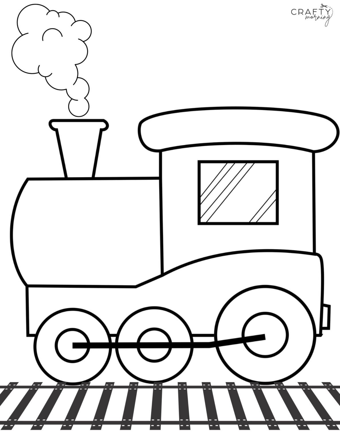 Train Drawing (Easy How to Draw Tutorial) - Crafty Morning